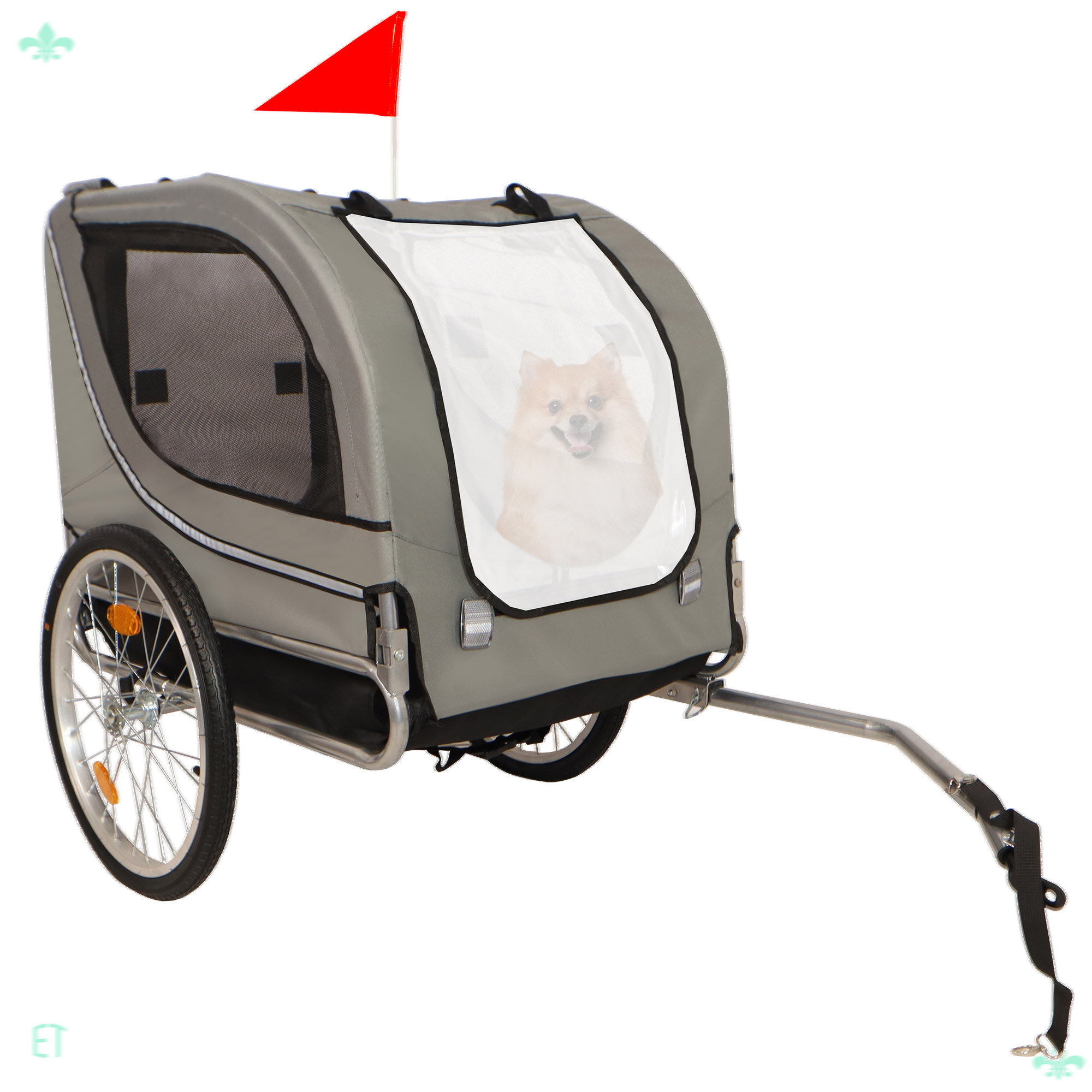 Tucker Murphy Pet™ Folding Pet Carrier Wagon With 20 Inch Wheels | Wayfair