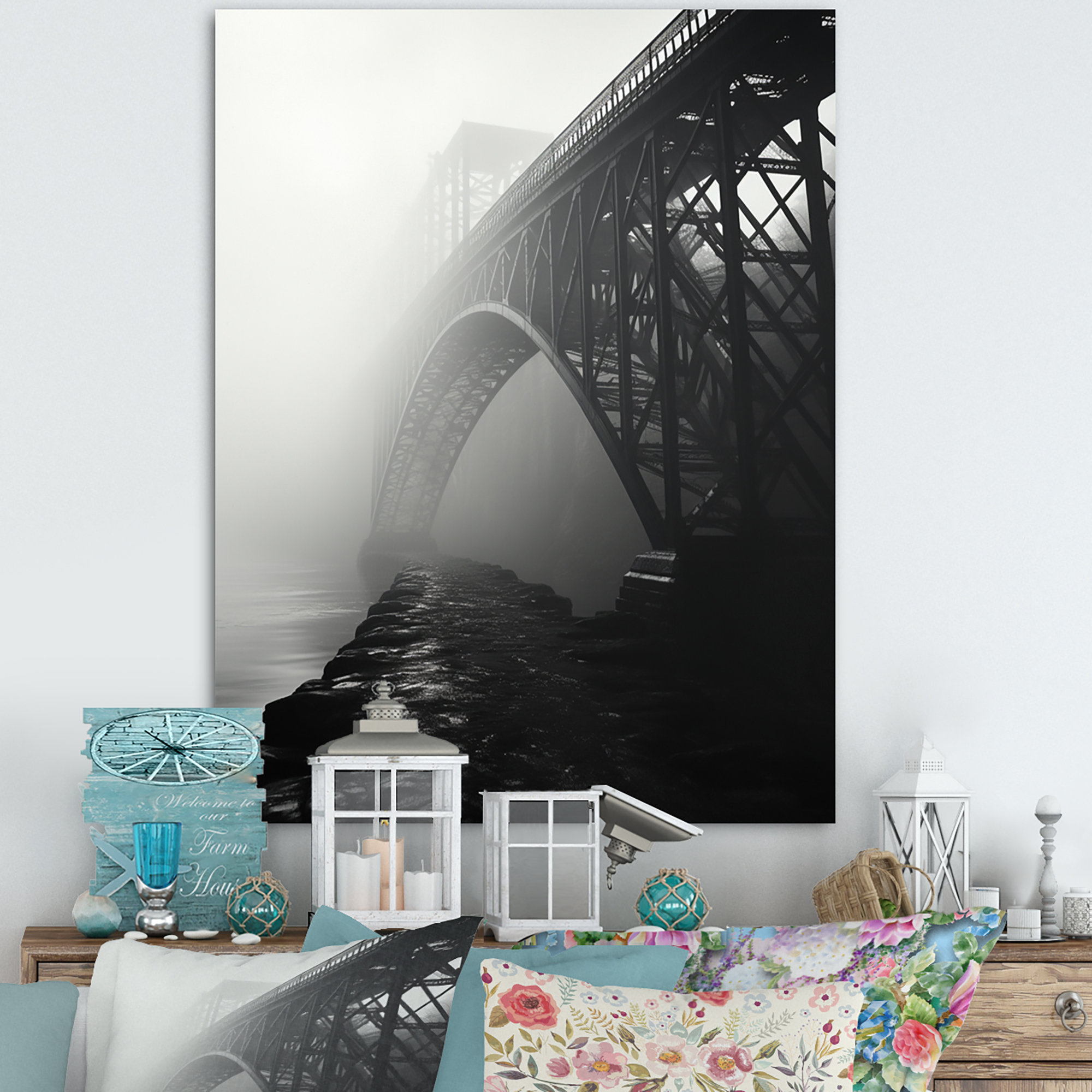 17 Stories Libnah Grey Bridge Silent Passage Jet | Wayfair