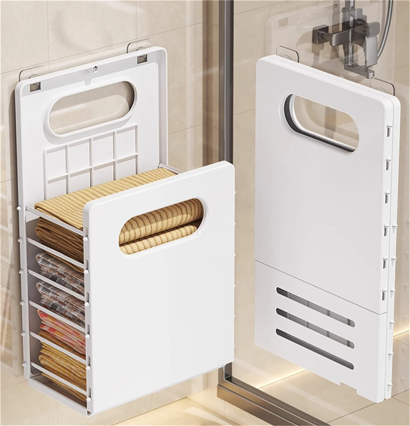 Rebrilliant Plastic Laundry Hamper with Handles | Wayfair