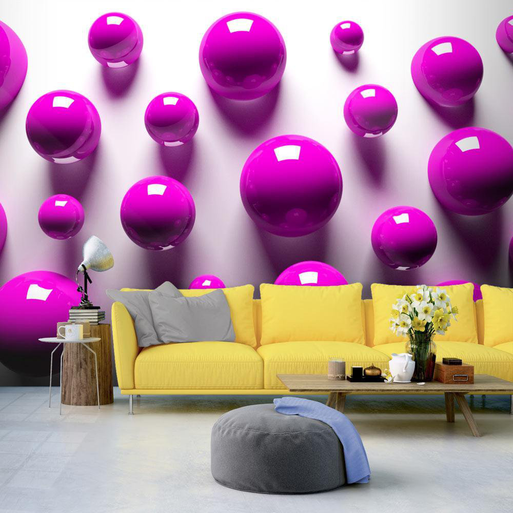 Latitude Run® Purple Balls Wall Mural - Wayfair Canada