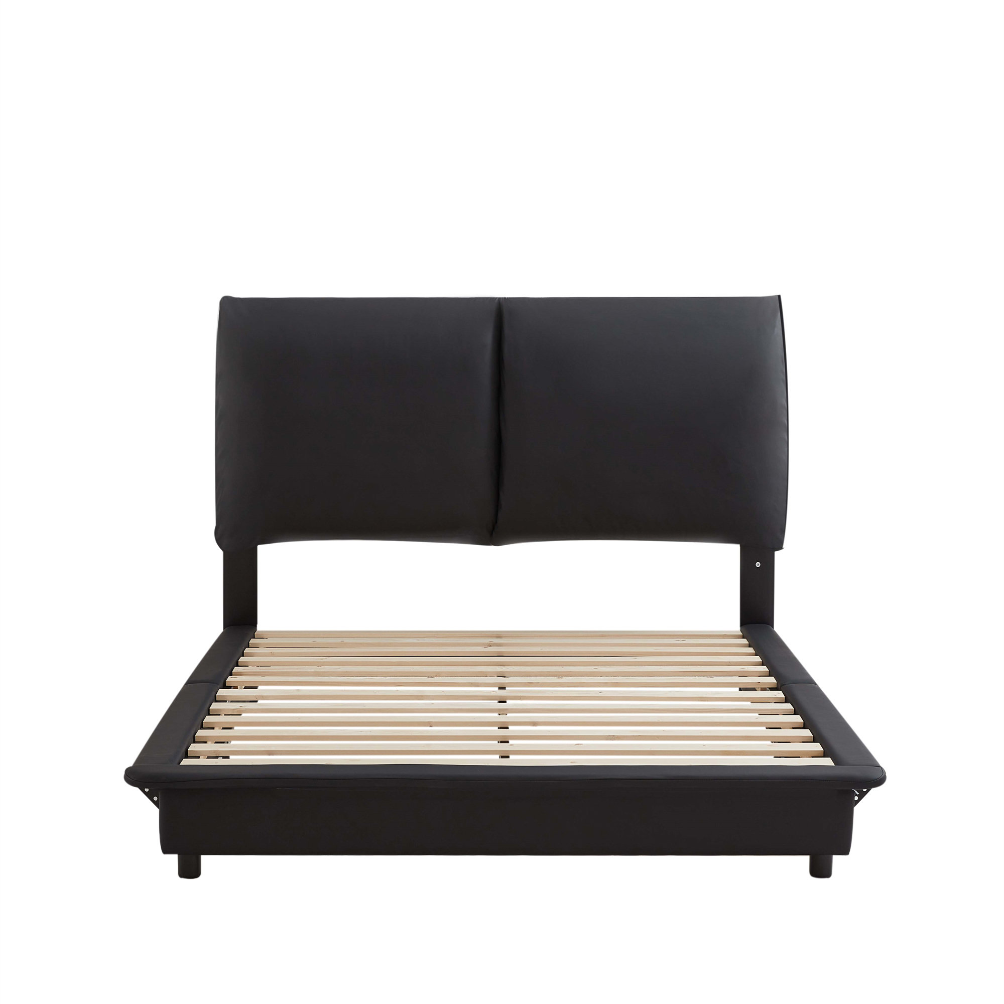 Latitude Run® Upholstered Floating Bed Frame With Motion Activated LED ...