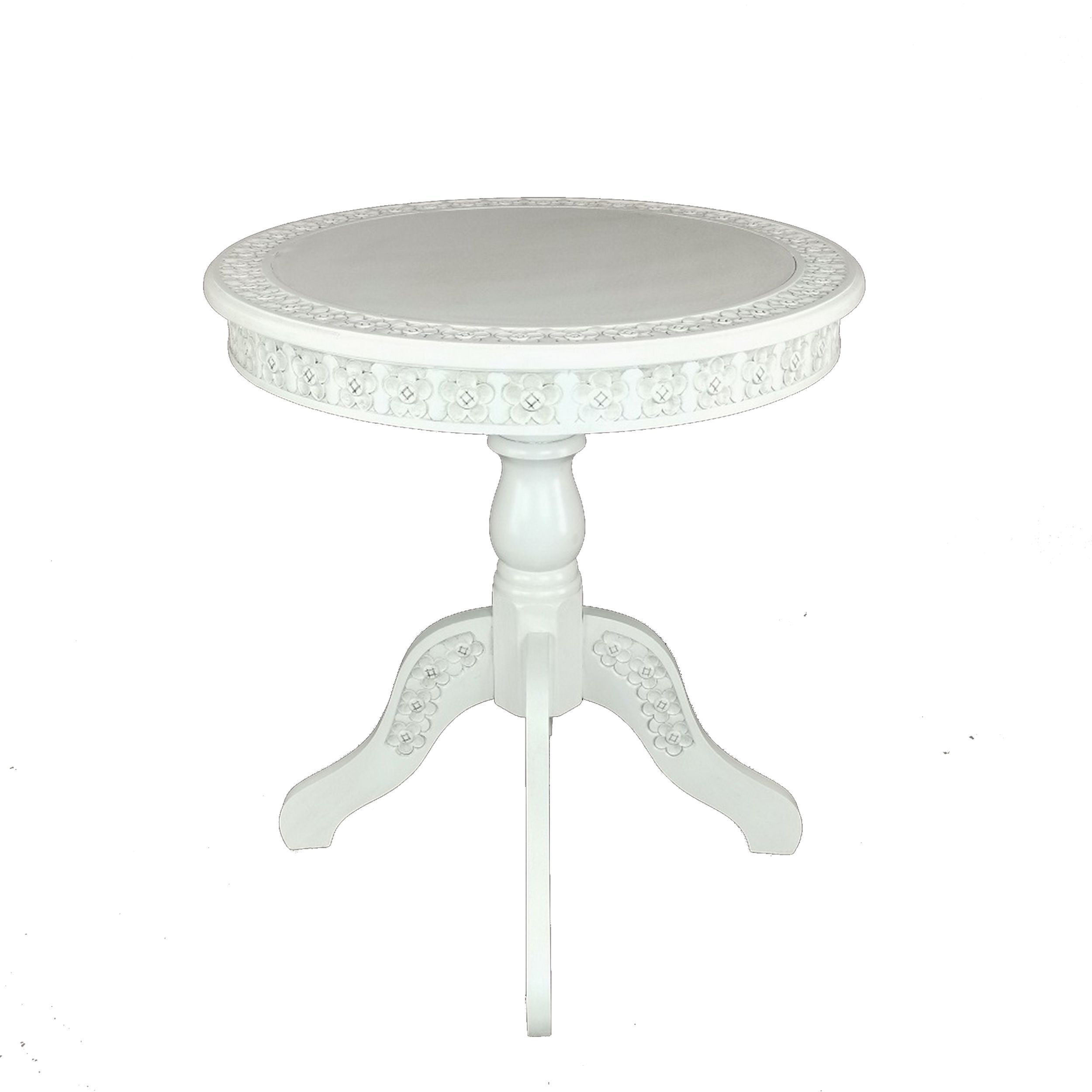 One Allium Way Colerain Solid Wood Pedestal End Table - Wayfair Canada