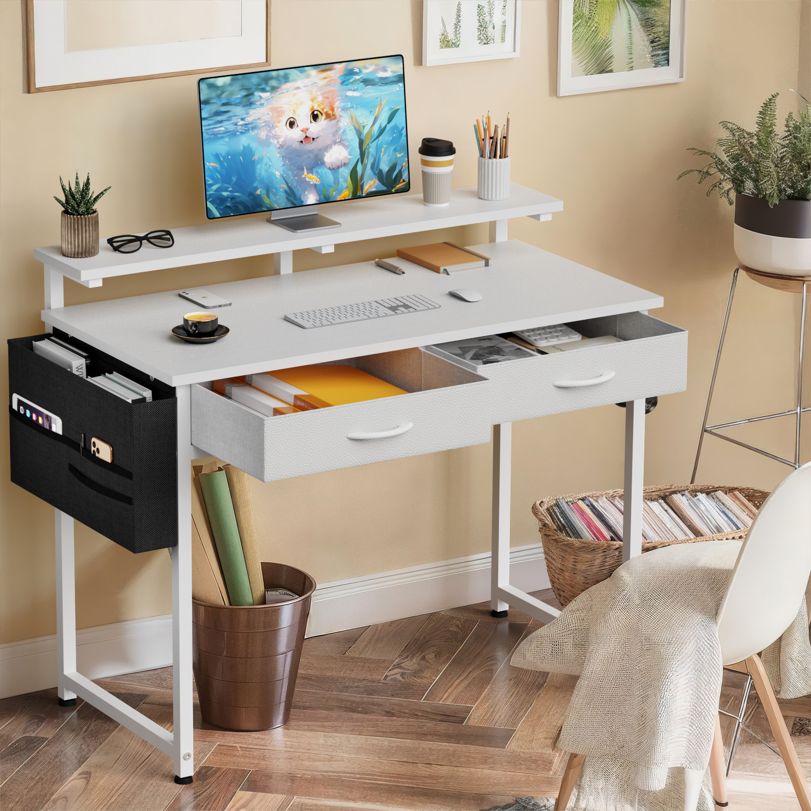 Ebern Designs Kalliyah Metal Base Computer Desk - Wayfair Canada