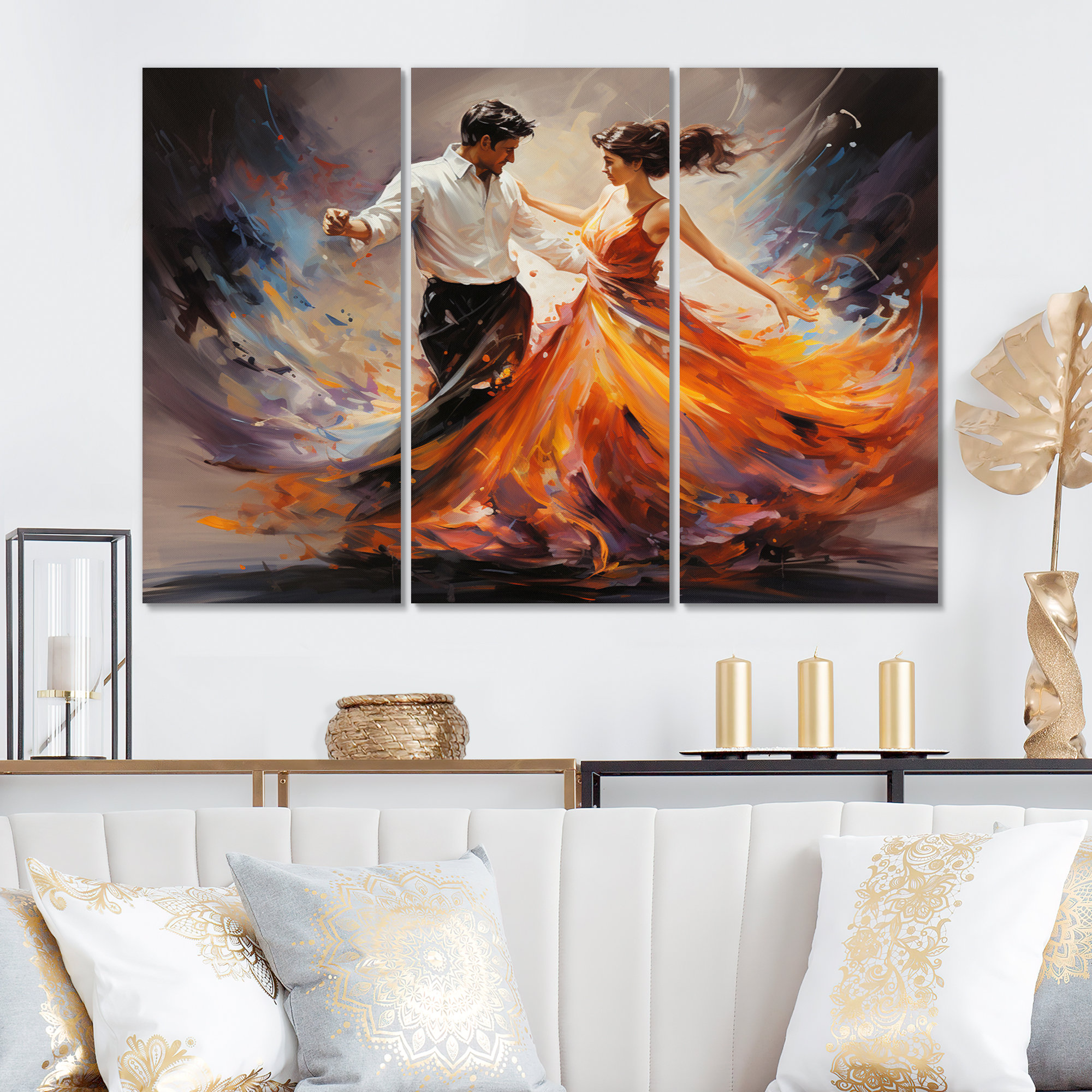 Winston Porter Soulful Dancing III - Entertainment Canvas Prints Set ...