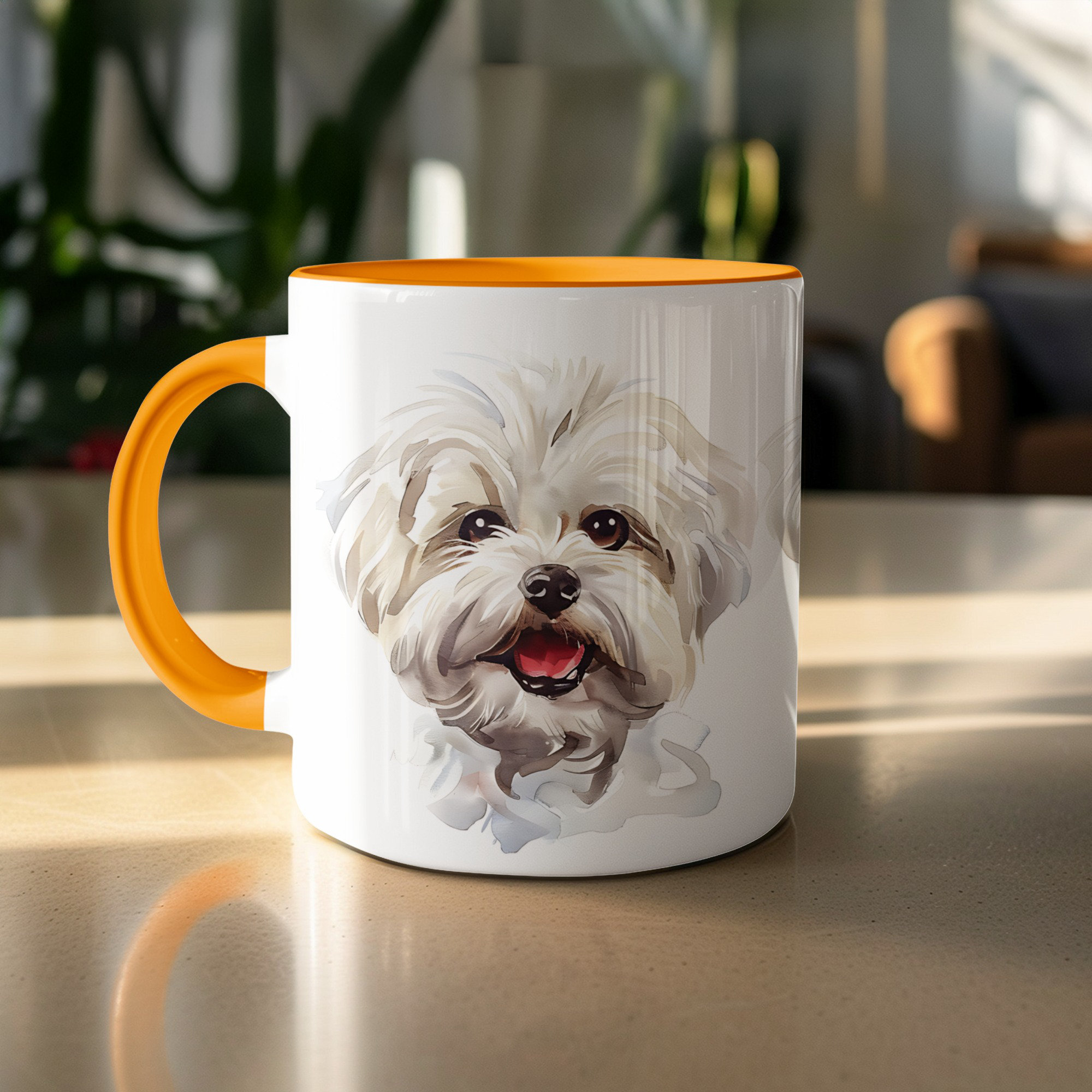 East Urban Home Samoyed Dog Watercolor Design 11oz Coffee Mug | Wayfair ...