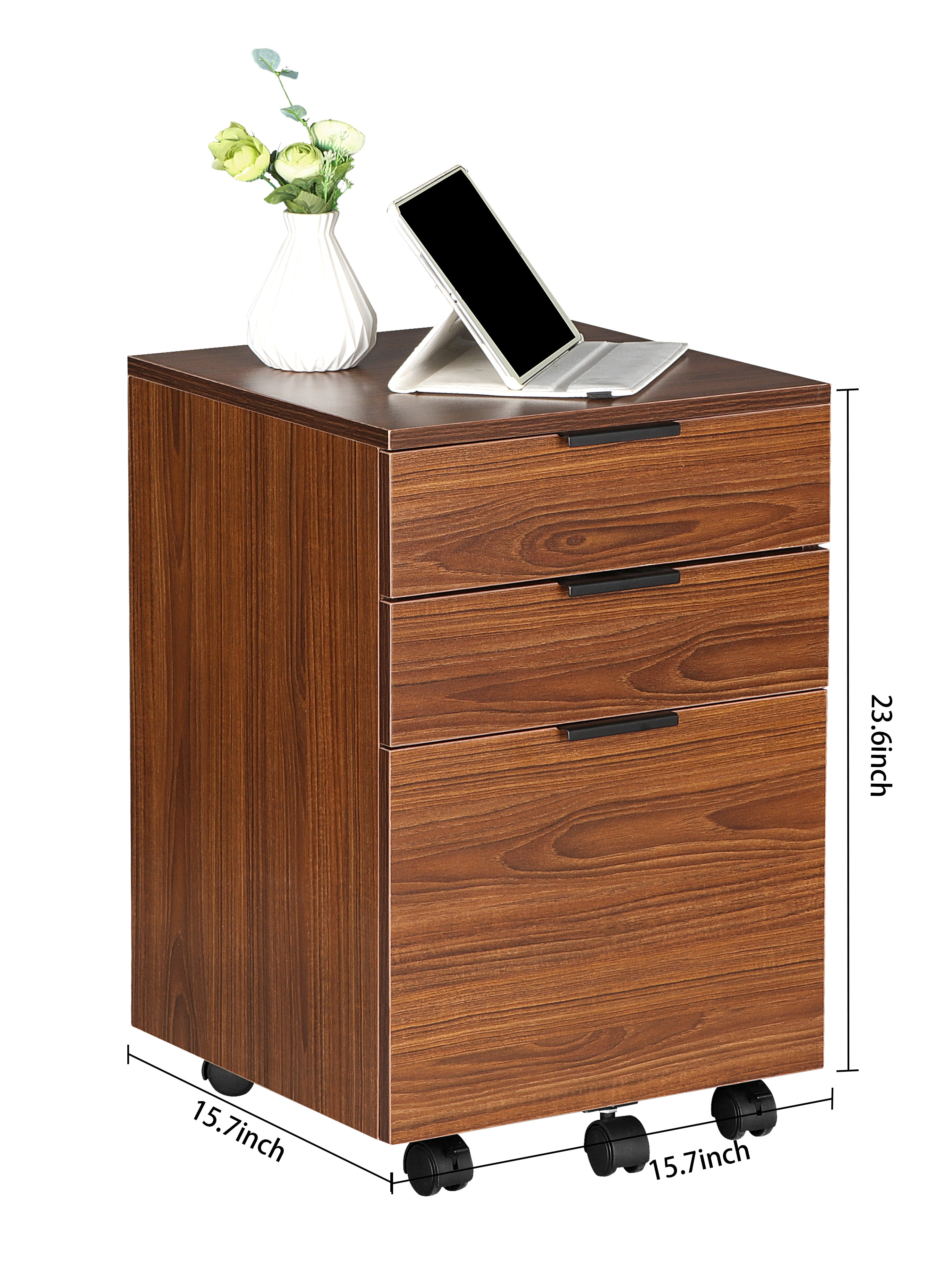 Foundry Select Horace 3-Drawer Vertical Filing Cabinet - Letter/Legal ...