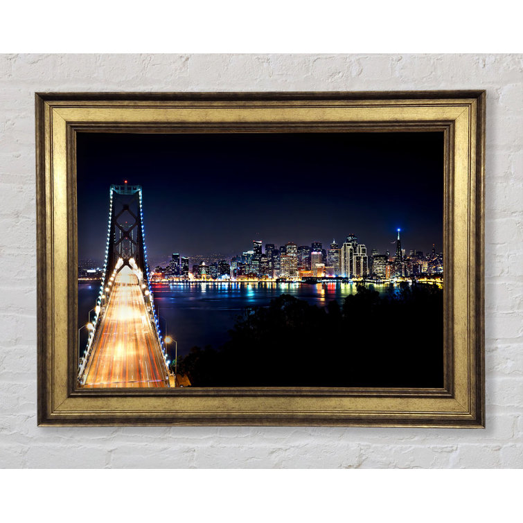 Bright Star San Francisco At Night - Single Picture Frame Art Prints ...