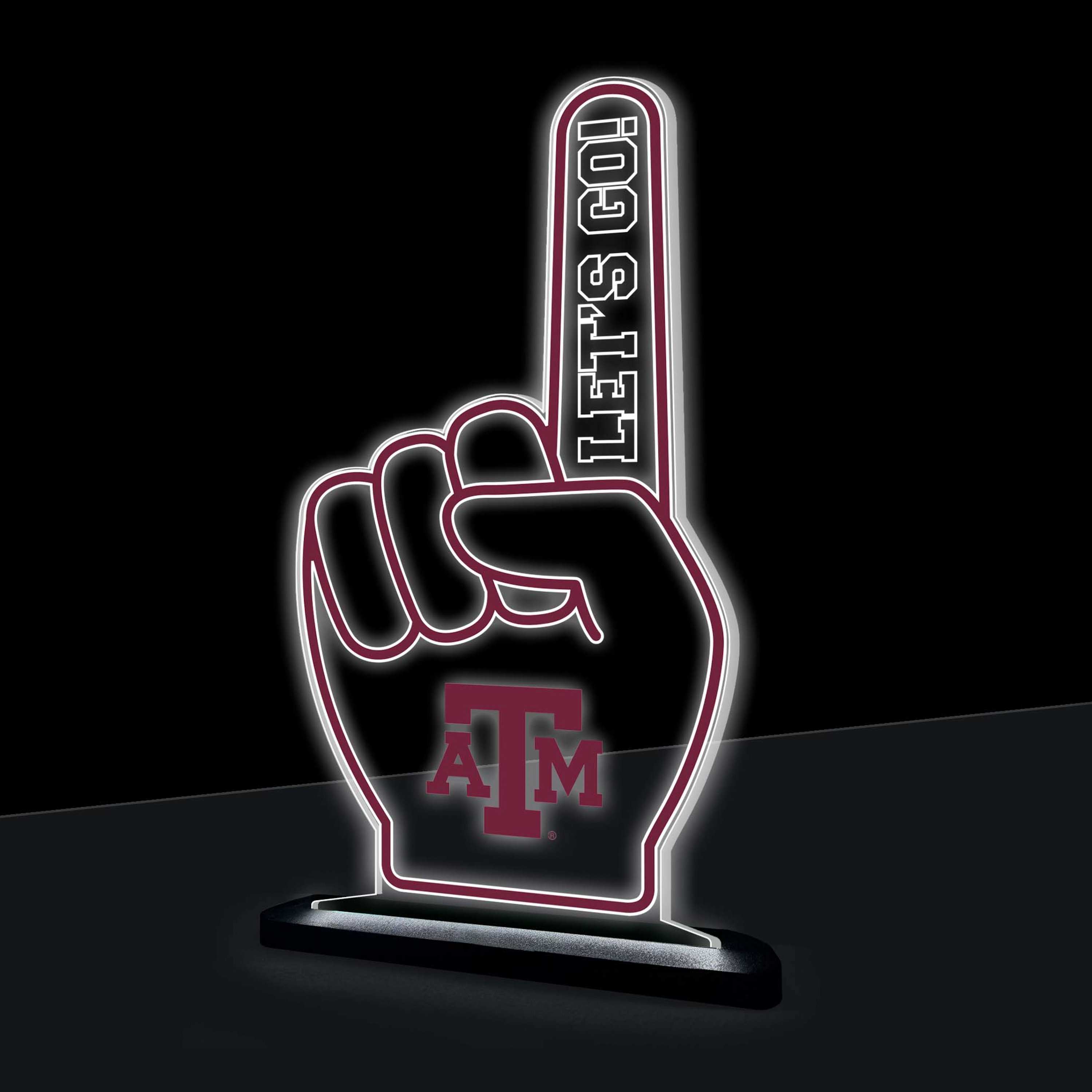 Wrought Studio™ Texas A&M College Foam Finger Desklite LED Decor | Wayfair