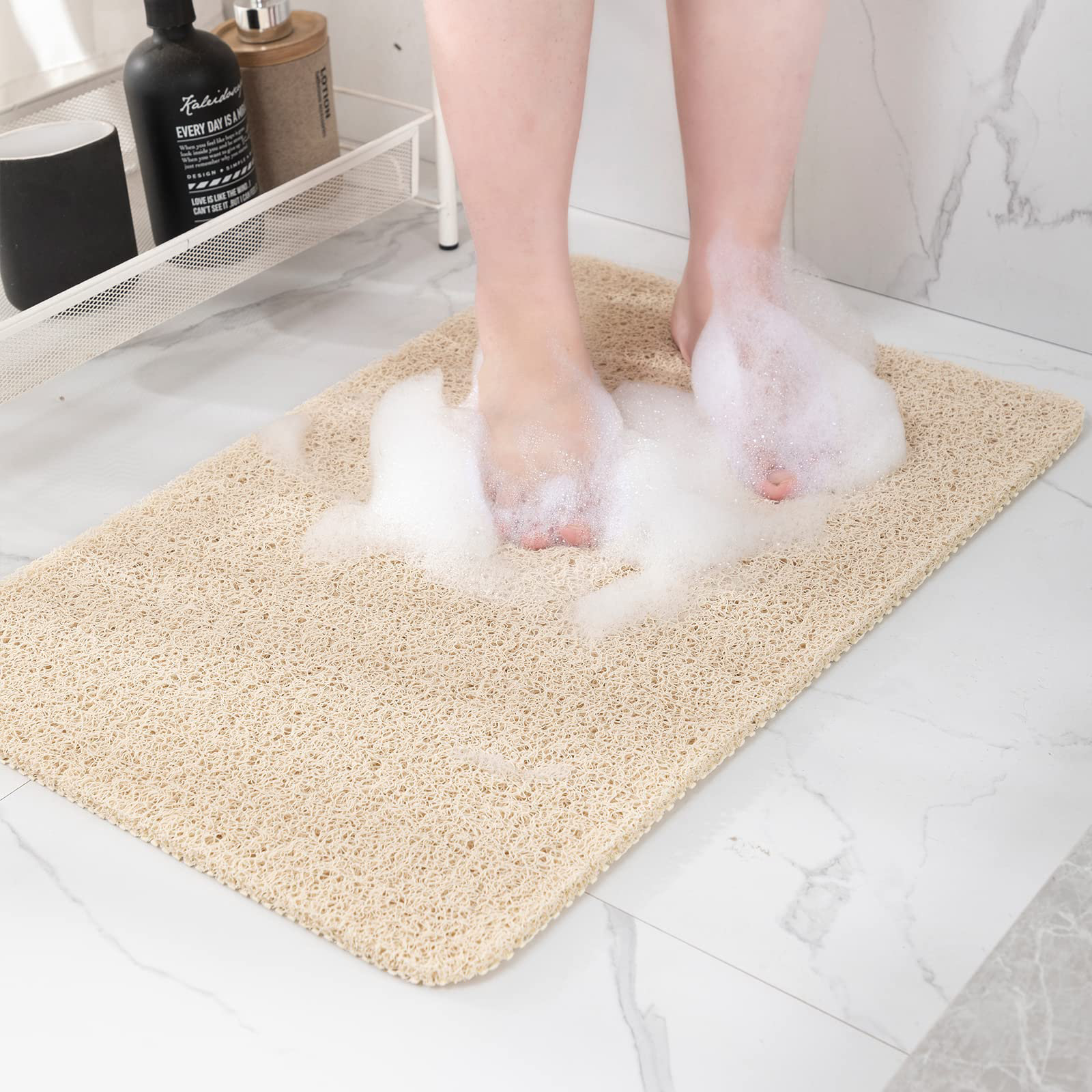 Symple Stuff Ahaana Polyvinyl Chloride (PVC) Shower Mat | Wayfair