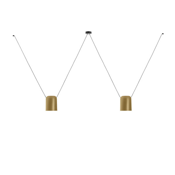 LedsC4 Attic Lateral Pendant Central Canopy Cable 2 Cylinder | Wayfair