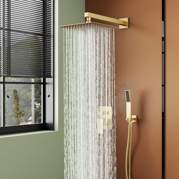 HOMGOO Complete Shower System,Shower Faucet Set with 10" Rain Shower ...