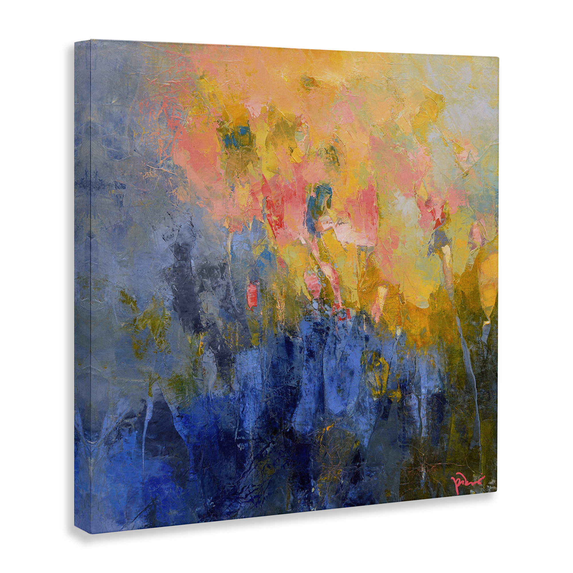 Orren Ellis Radiant Abstract Impression Canvas Wall Art by Patrick ...