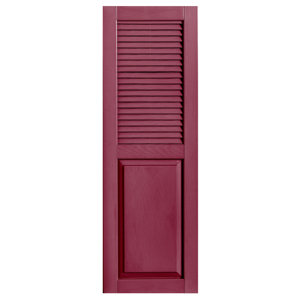 Alpha Shutters Cathedral Top Combination Shutters Pair & Reviews | Wayfair