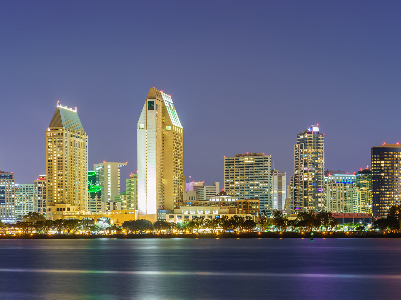 Made & Curated San Diego Skyline from Coronado Island by Brian Mc Clean ...