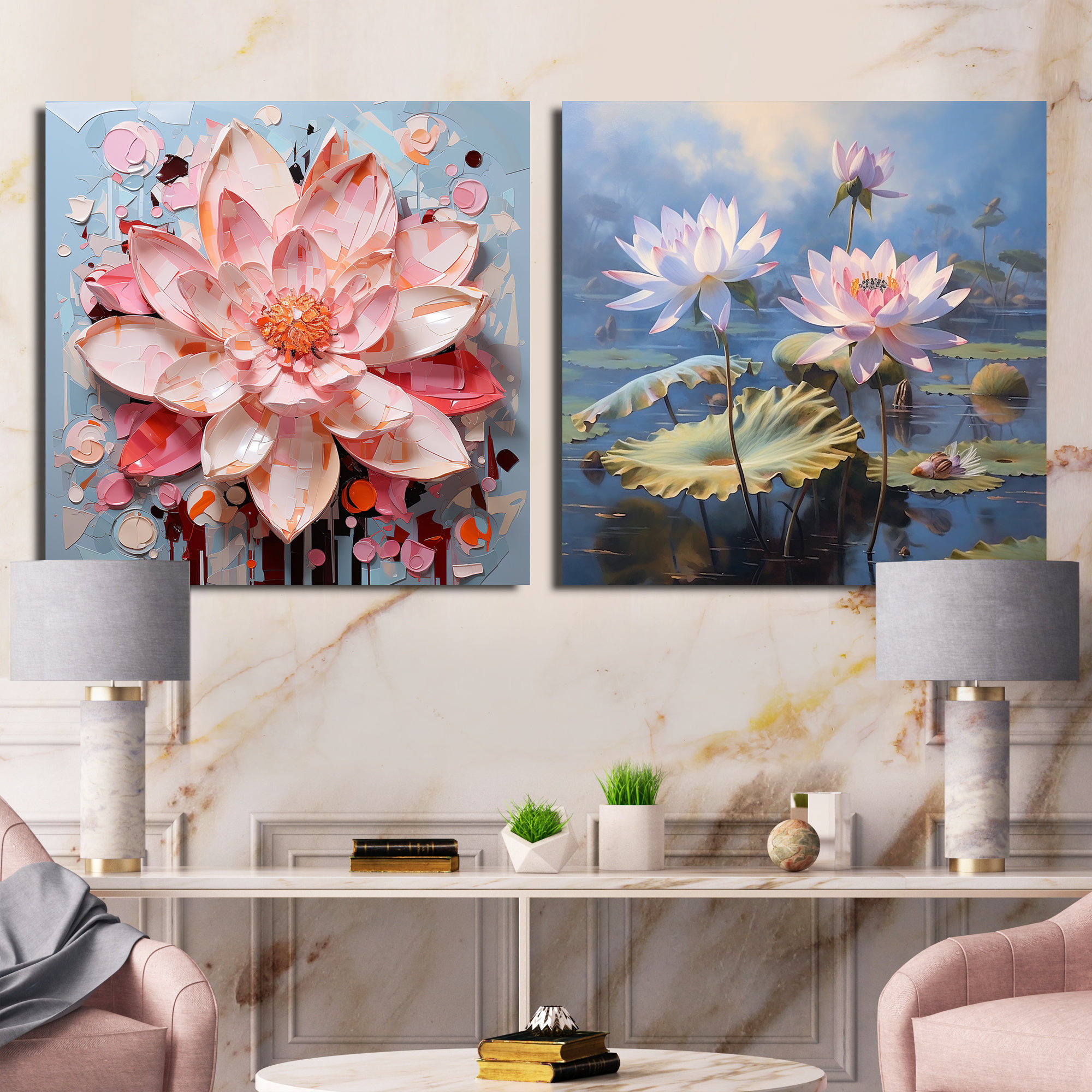 Astoria Grand Lotus Eternal Beauty Amongst Lily Pads - Lotus Square ...