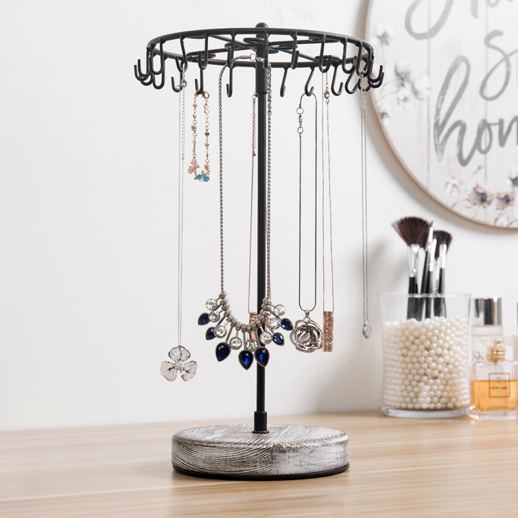 August Grove® Black Metal Rotating Display Jewellery Stand - Wayfair Canada