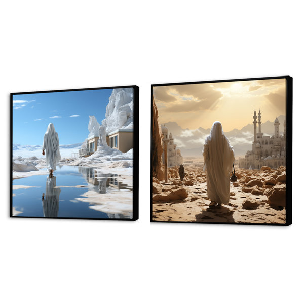 Lark Manor™ Islam Hajj Pilgrimage Desert - Islam Square Collage Set Of ...