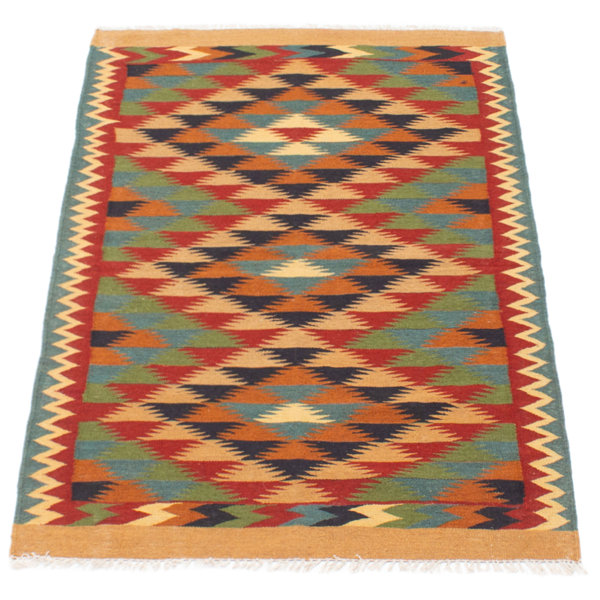 Union Rustic Rectangle Kiaran Rectangle 3' X 5'5" Wool Area Rug | Wayfair