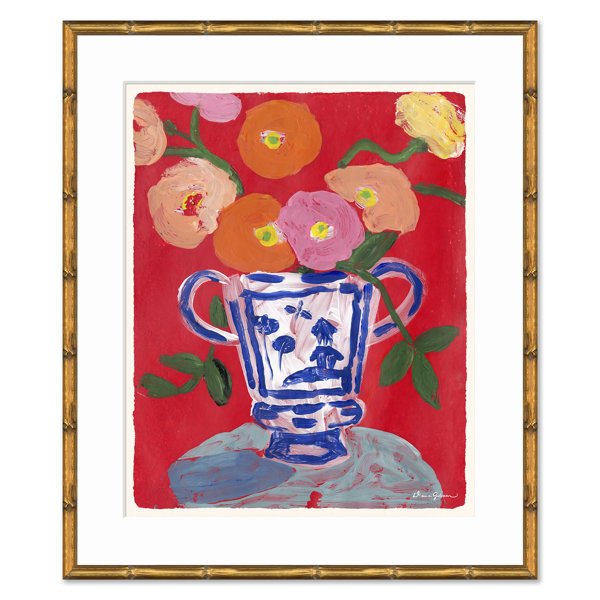Soicher Marin Delft Vase - Coral Print by Dana Gibson Soicher Marin ...
