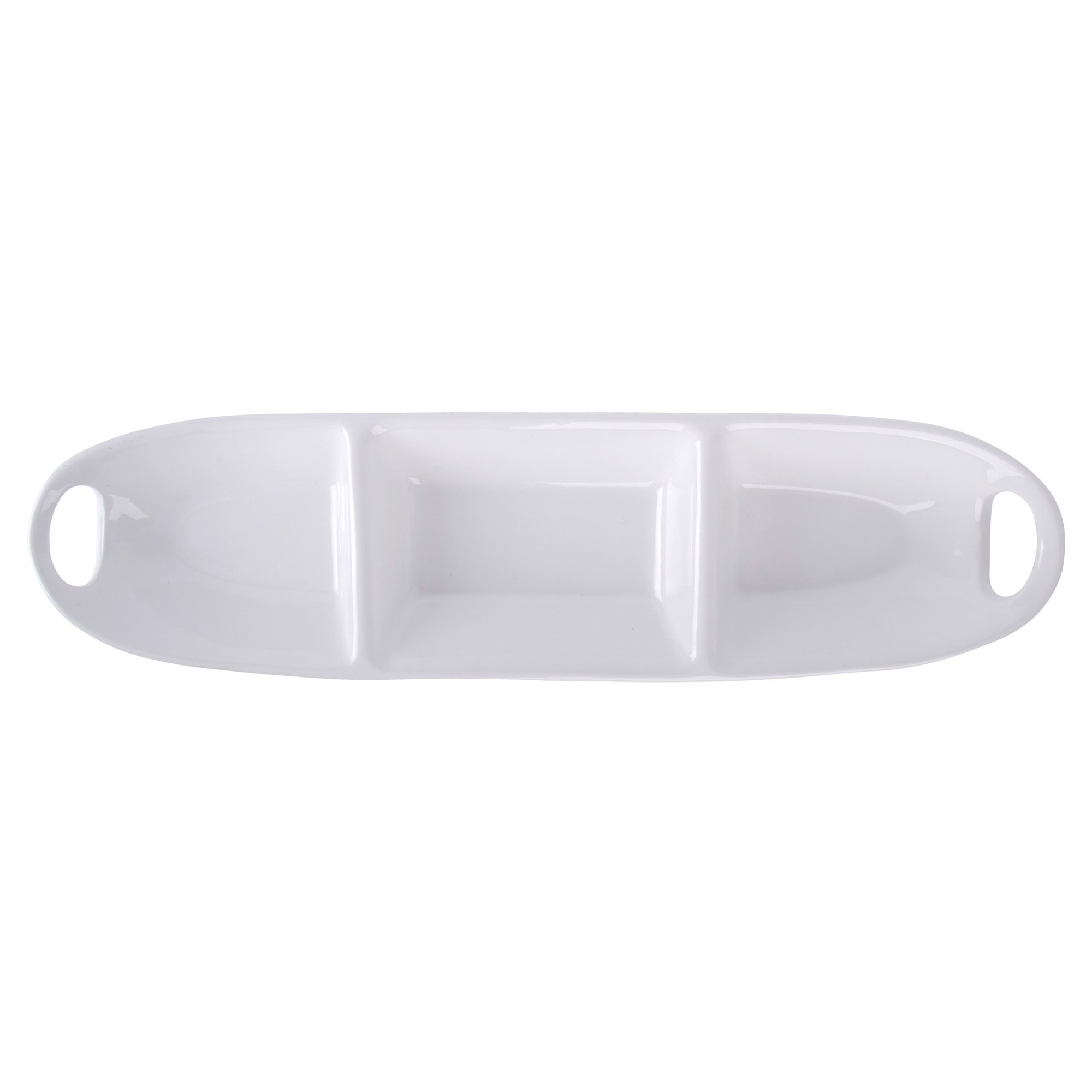 Winston Porter Lapham Oval Divided Serving Dish | Wayfair