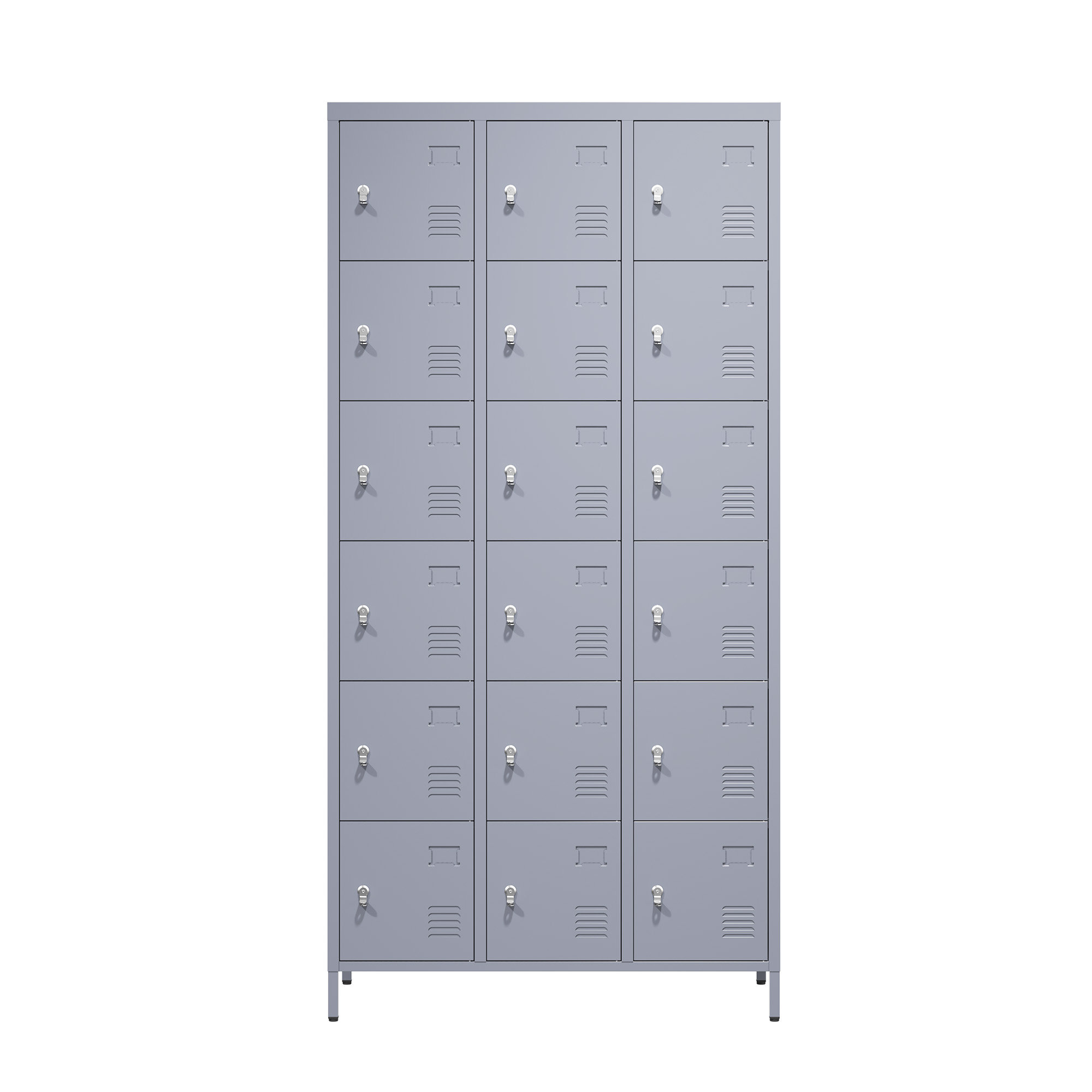 Latitude Run® 18 Door 72"H Metal Lockers With Lock for Employees ...