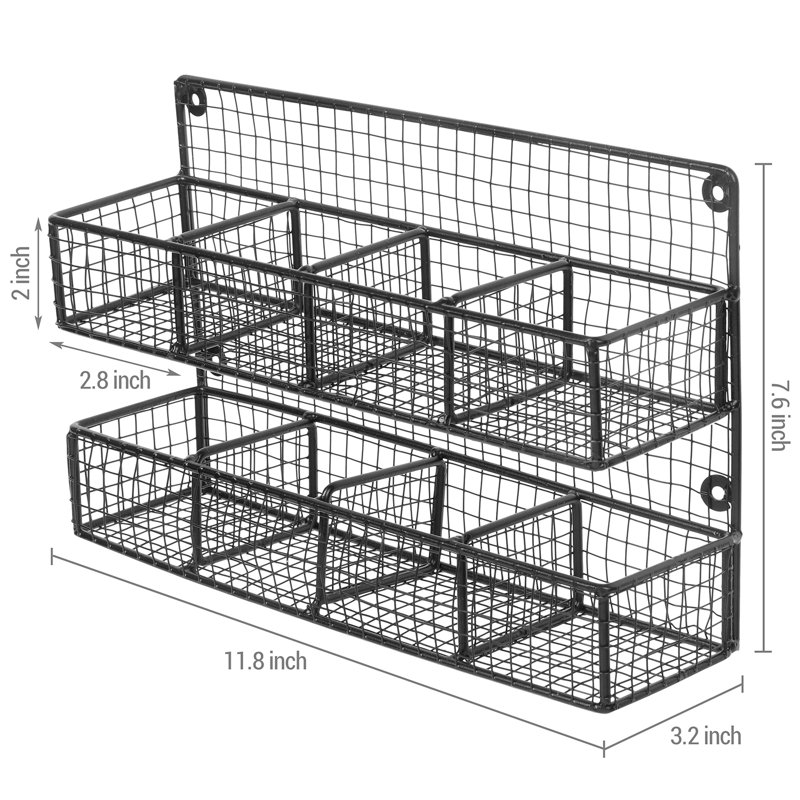 MyGift Black Metal Tea Bag Organizer & Reviews | Wayfair