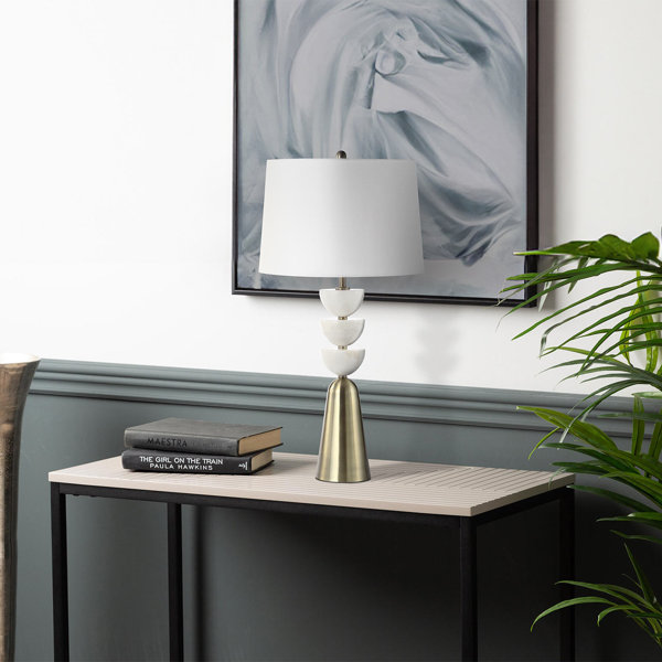 CIMC Home 90.5cm Gold/White Table Lamp | Wayfair.co.uk