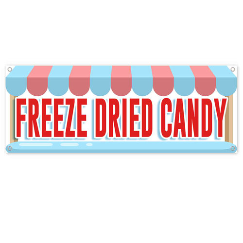TampaPrinting Freeze Dried Candy Banner 13 oz | Non-Fabric | Heavy-Duty ...