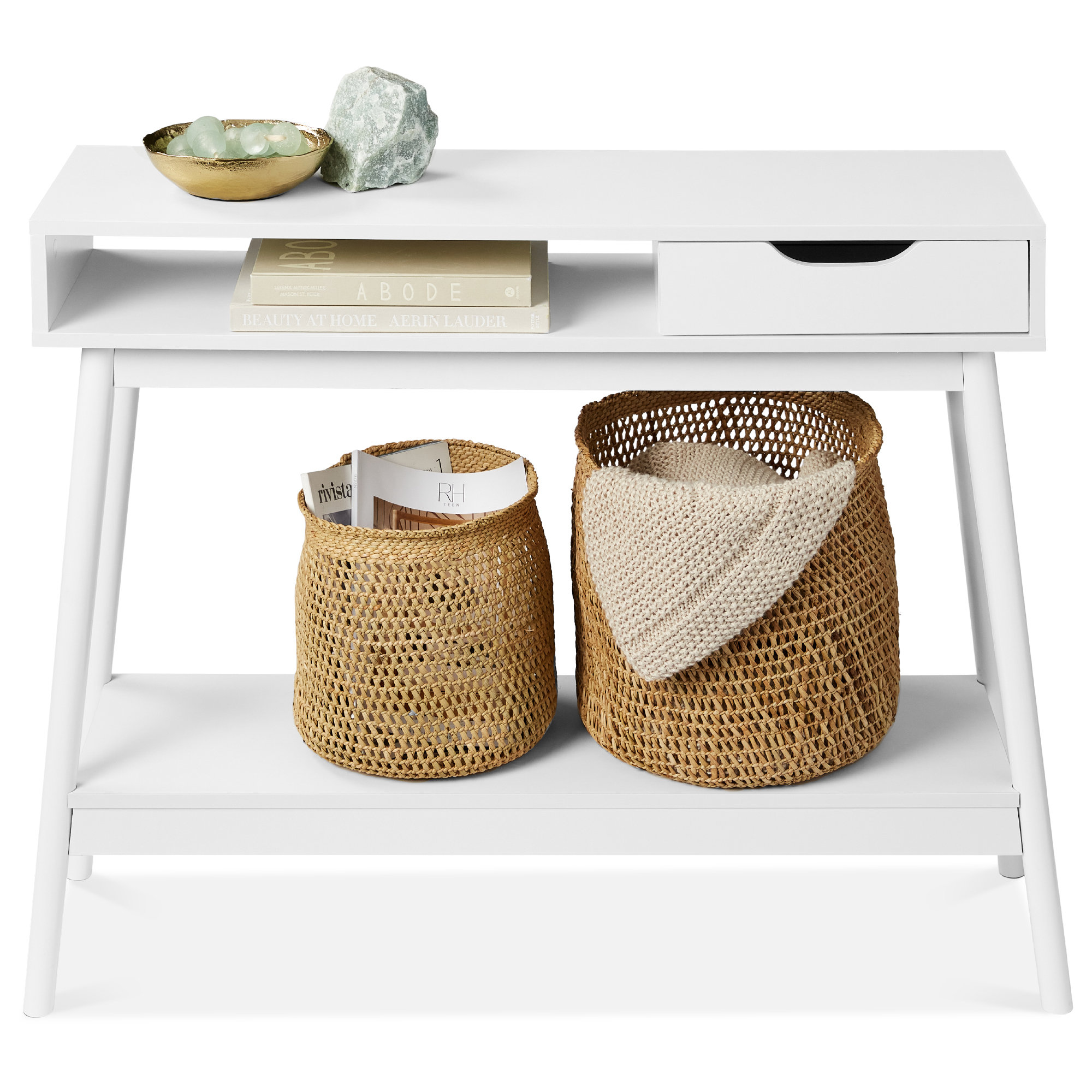 George Oliver Khassidy Mid-Century Modern Hallway Console Table, Space ...