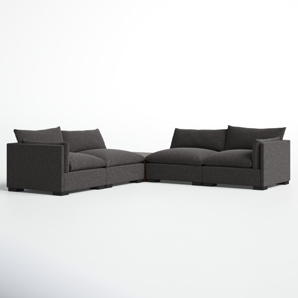 Joss & Main Zuri 5 - Piece Upholstered Sectional | Wayfair