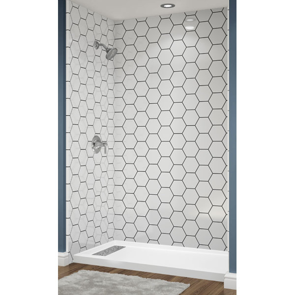 Avora Bath 60'' W 96'' H Frameless Rectangle Shower Stall - Wayfair Canada