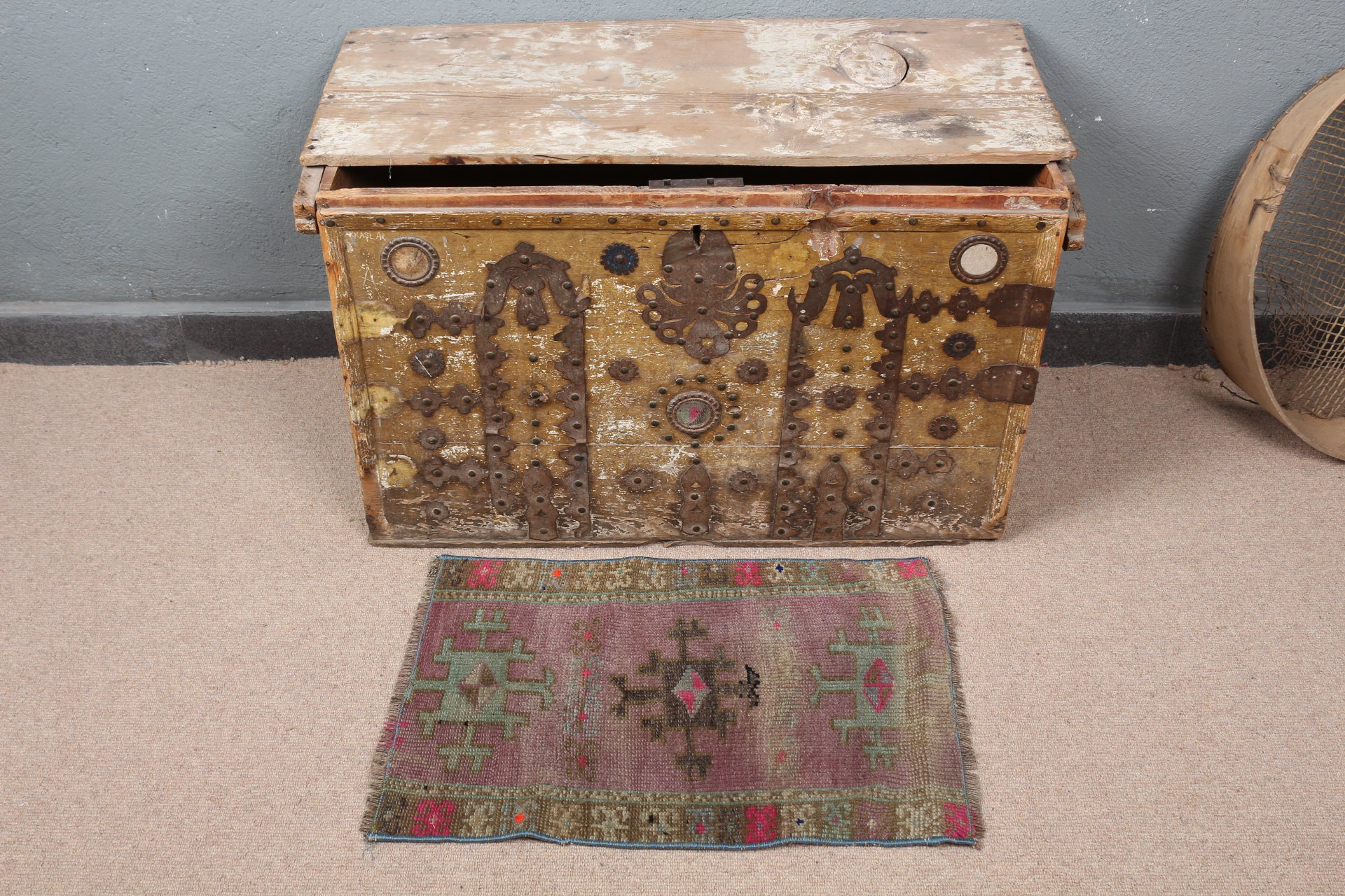 Bungalow Rose Charming Turkish Antique Entryway Rug Perfect For Both ...