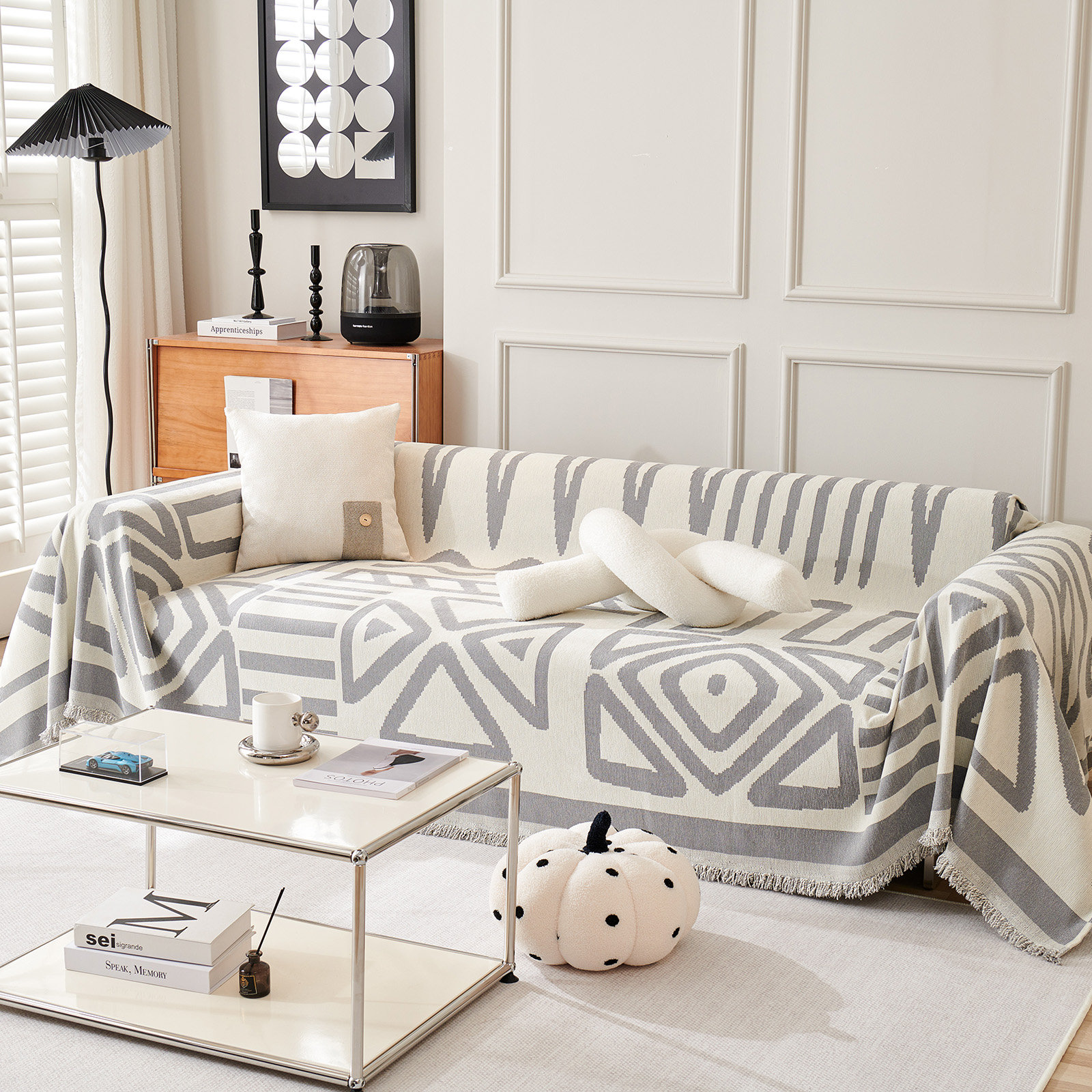 Rebrilliant Boho Chenille Multiple Sizes Triangle Plaid Sectional ...