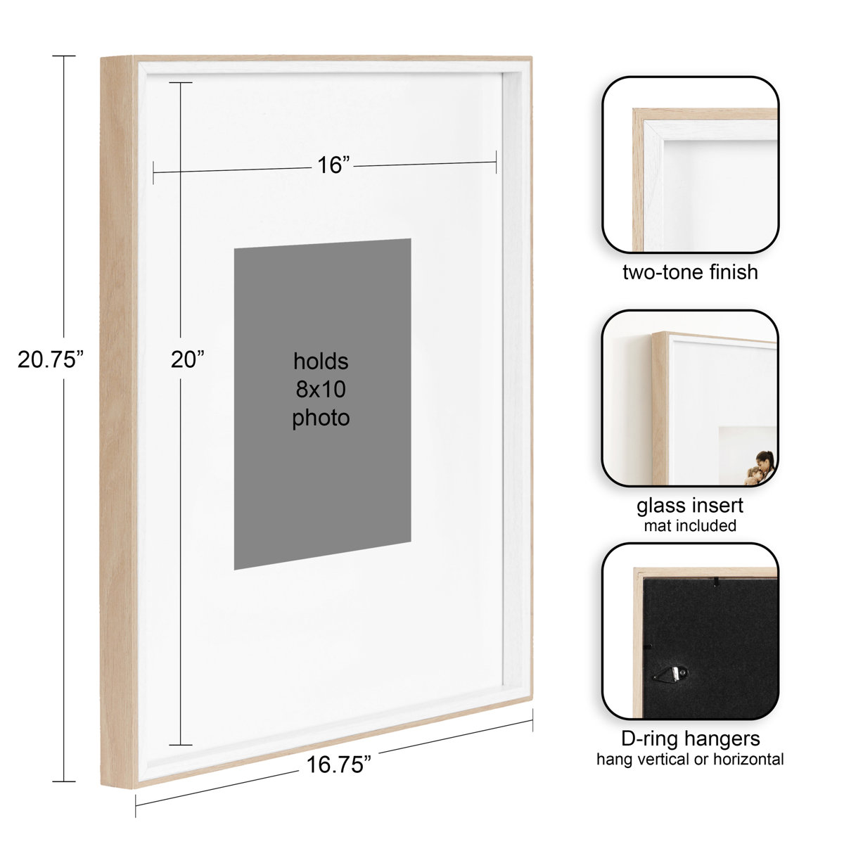 Latitude Run® Three-Piece Picture Frame Set | Wayfair