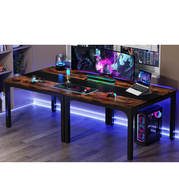 17 Stories Akul Extra Long Computer Desk, Large Workstation for Home ...