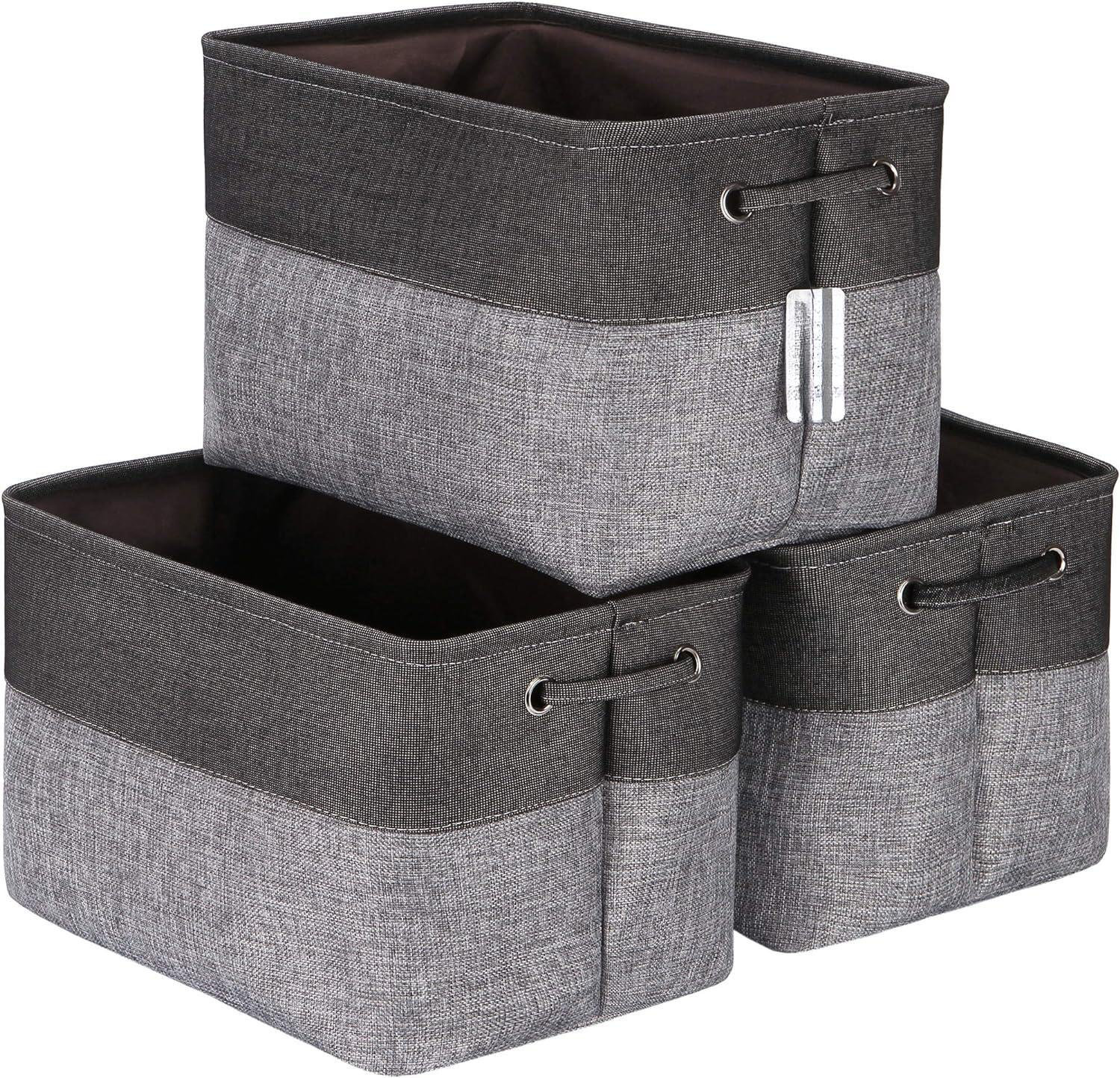 Latitude Run® 3-Pack Large Storage Basket Set, Trunk Organizer, Clothes ...