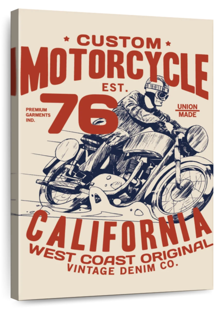 Ebern Designs Tergel Custom Motorcycle Poster | Wayfair
