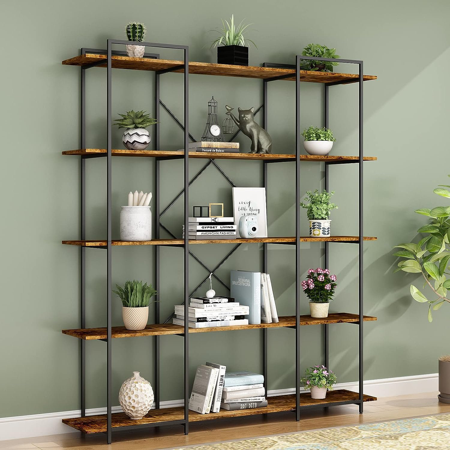 17 Stories Yance Etagere Bookcase | Wayfair
