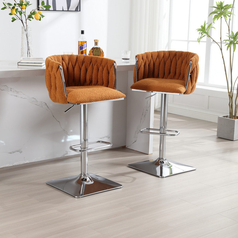 Infinity Upholstered Adjustable Height Counter Stool | Wayfair