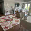 Red Barrel Studio® Leroi Floral Handmade Tufted Red/Pink Area Rug ...