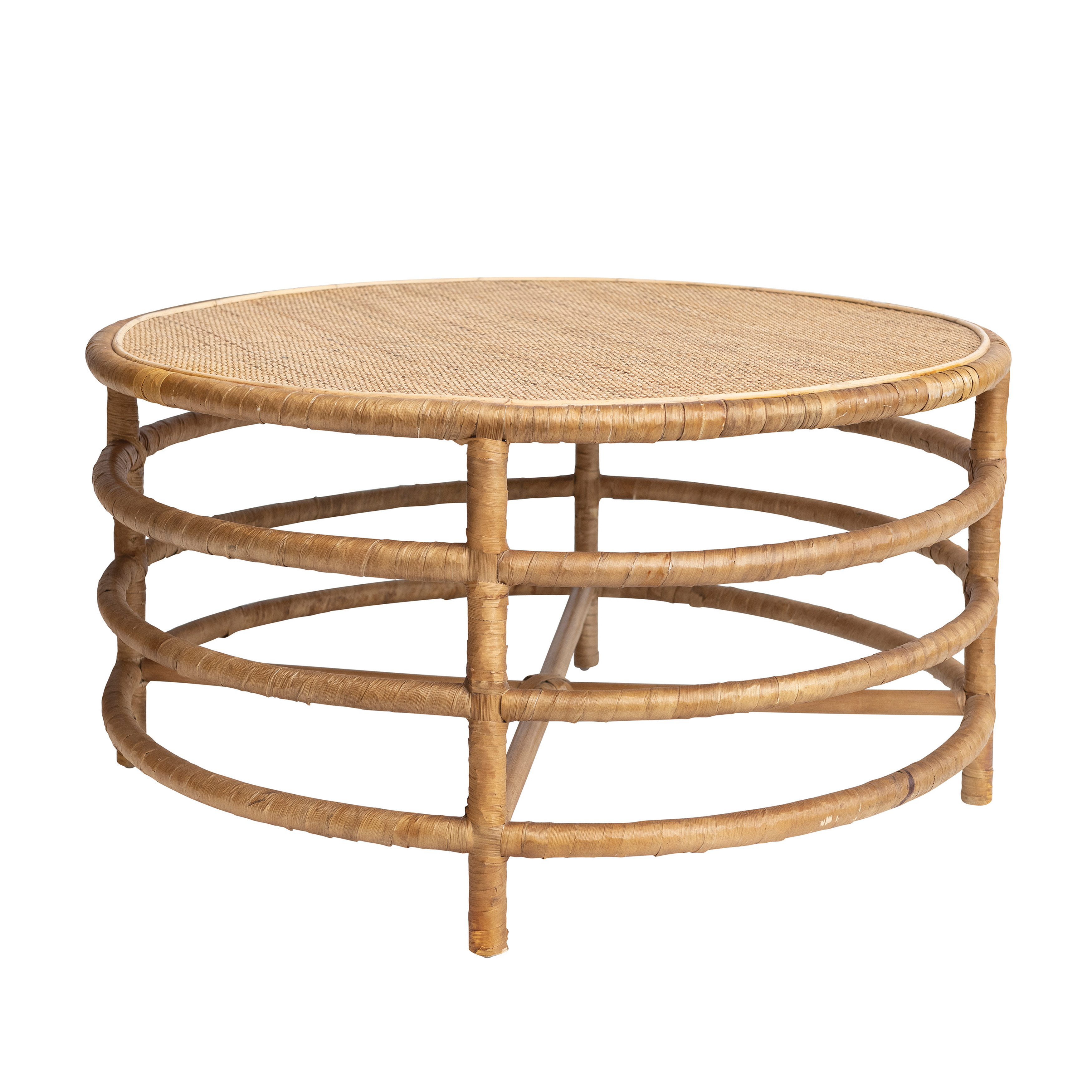Bay Isle Home™ Boho Round Woven Rattan Coffee Table & Reviews - Wayfair Canada