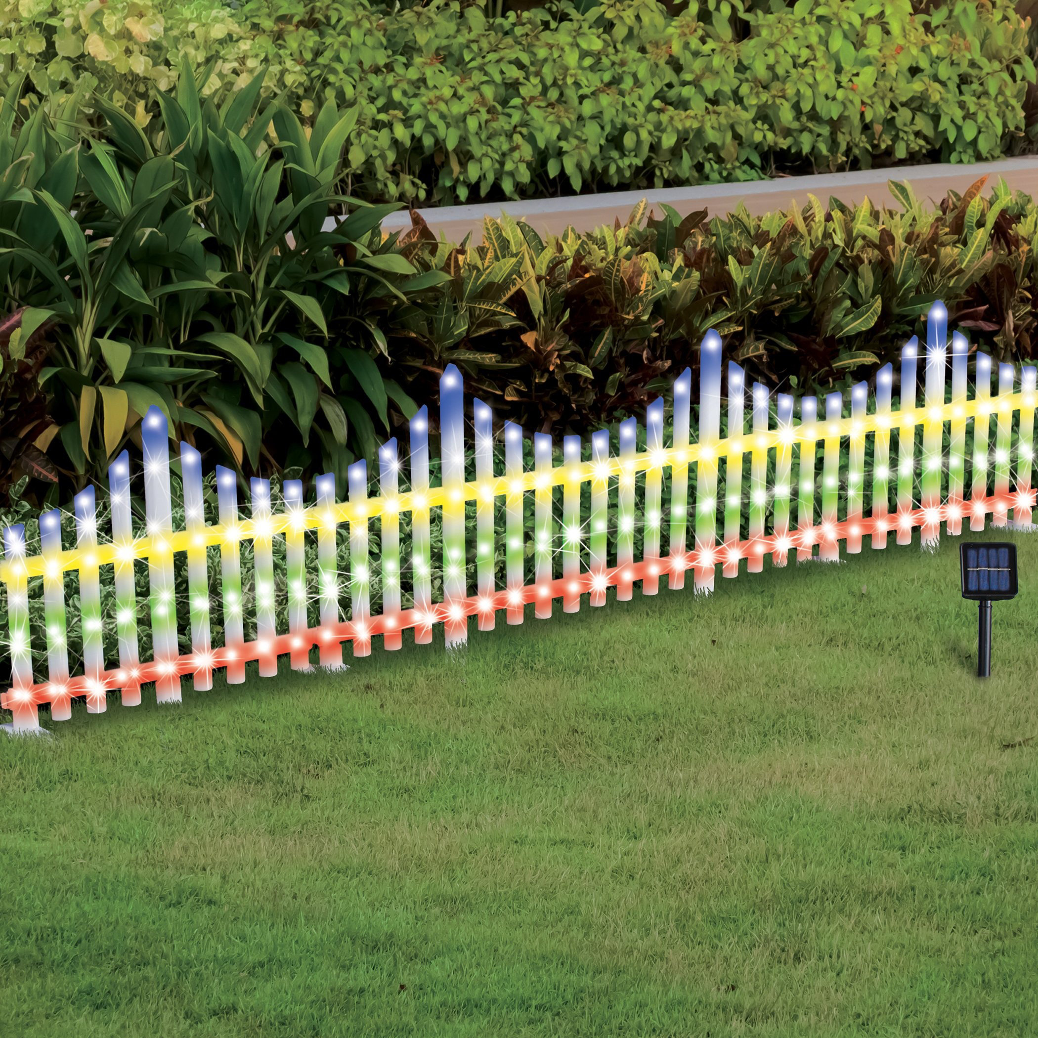 Winston Brands Solar Powered Garden Borders with 8 Light Modes - Set of ...