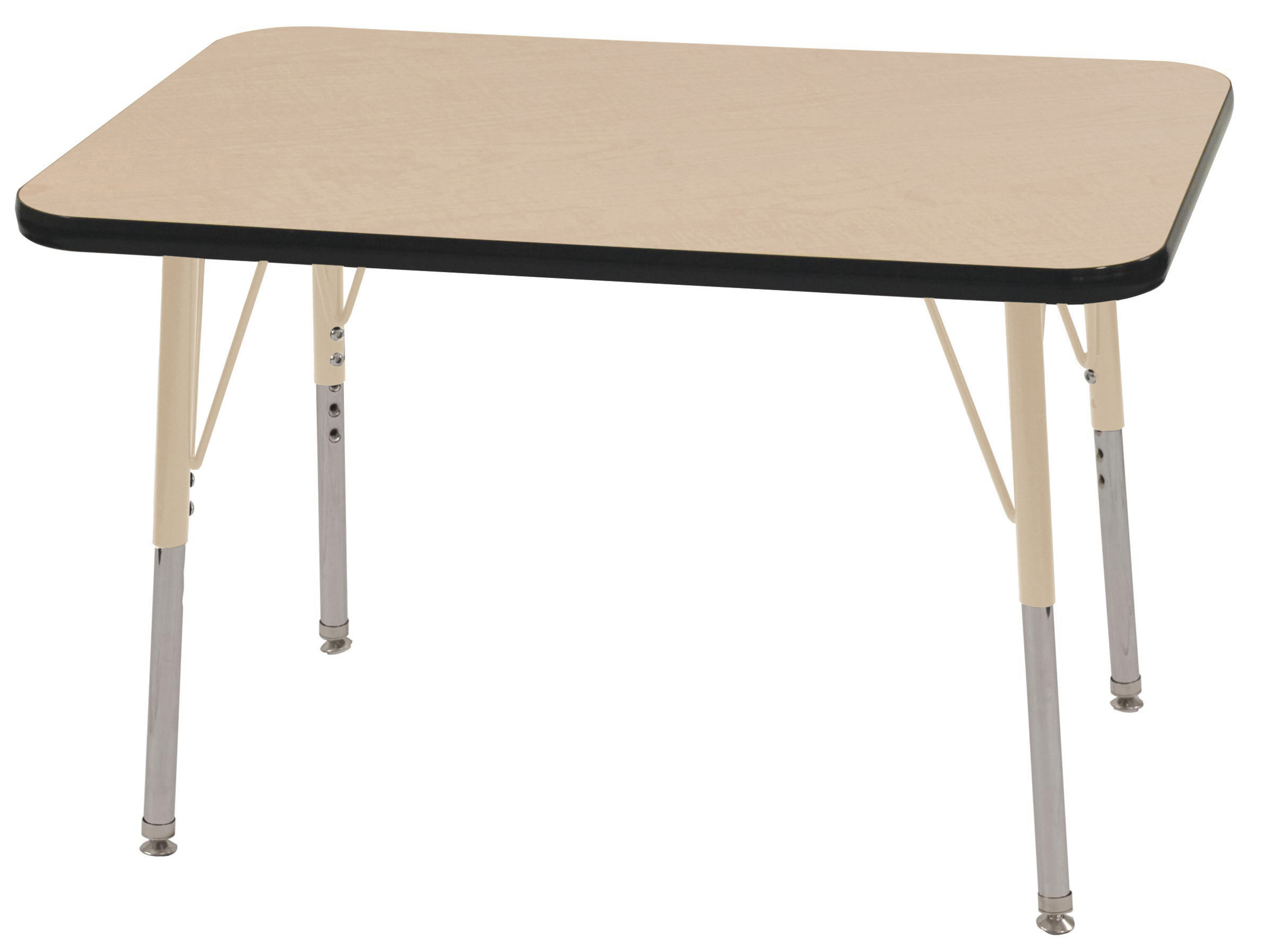 Factory Direct Partners Adjustable Height Rectangle Activity Table ...