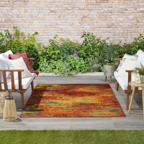 Wayfair | 4' x 6' Red Outdoor Rugs You'll Love in 2024