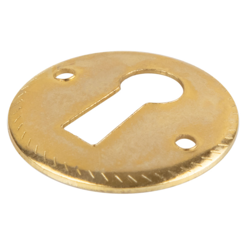 UNIQANTIQ HARDWARE SUPPLY Traditional Round Brass Keyhole Cover | Wayfair