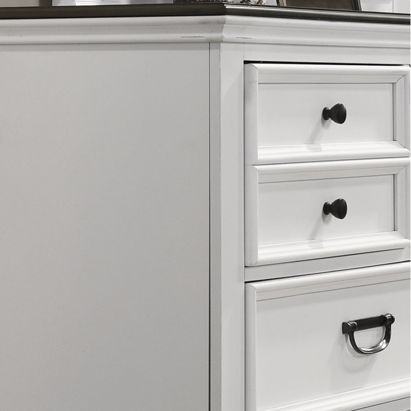 Laurel Foundry Modern Farmhouse® Semaj 5 Drawer 37.4" W Chest & Reviews ...