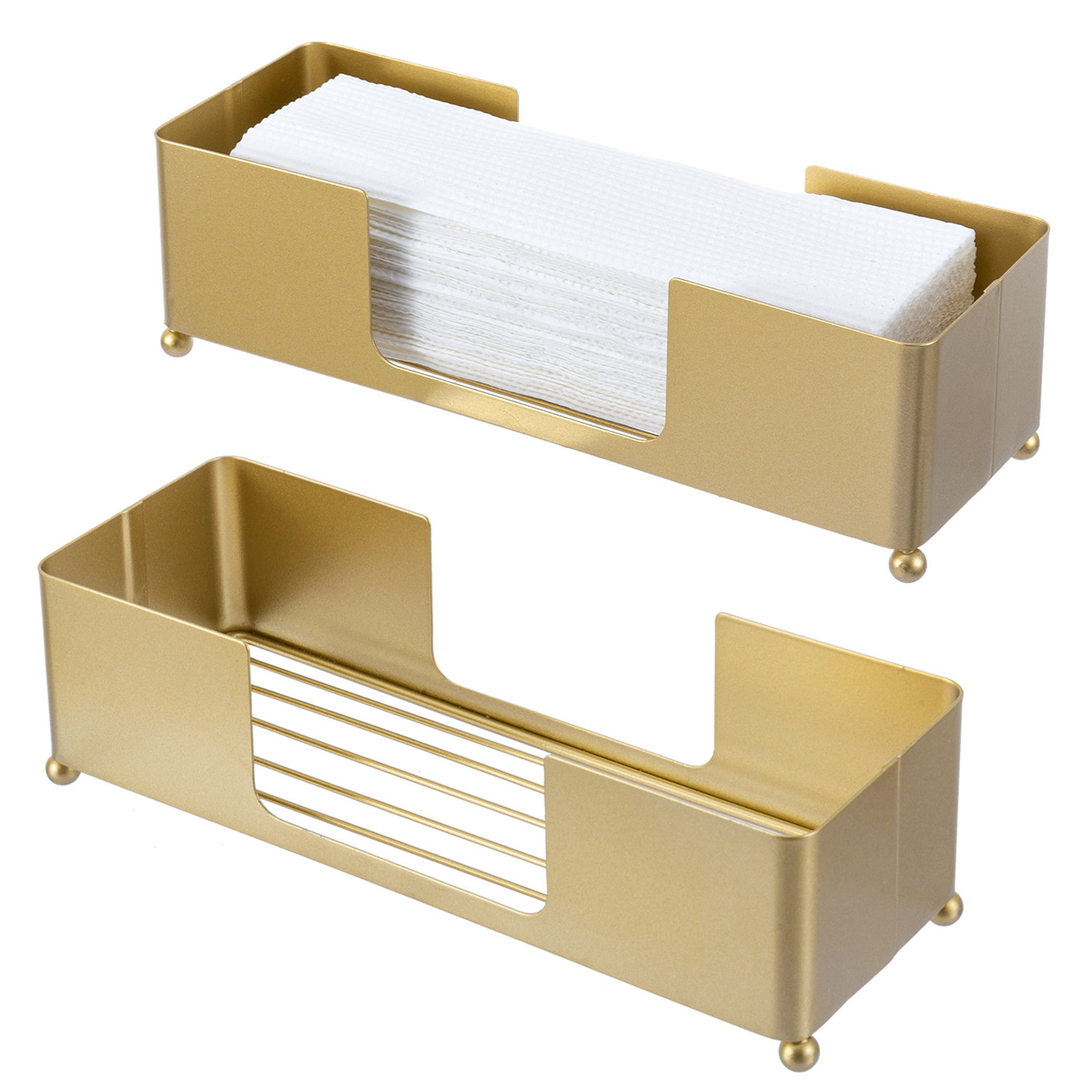 Mercer41 2 Piece Gold Metal Paper Hand Towel Holder - Wayfair Canada