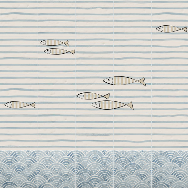 Merola Tile Berta 8" x 8" Ceramic Nature Wall Tile | Wayfair