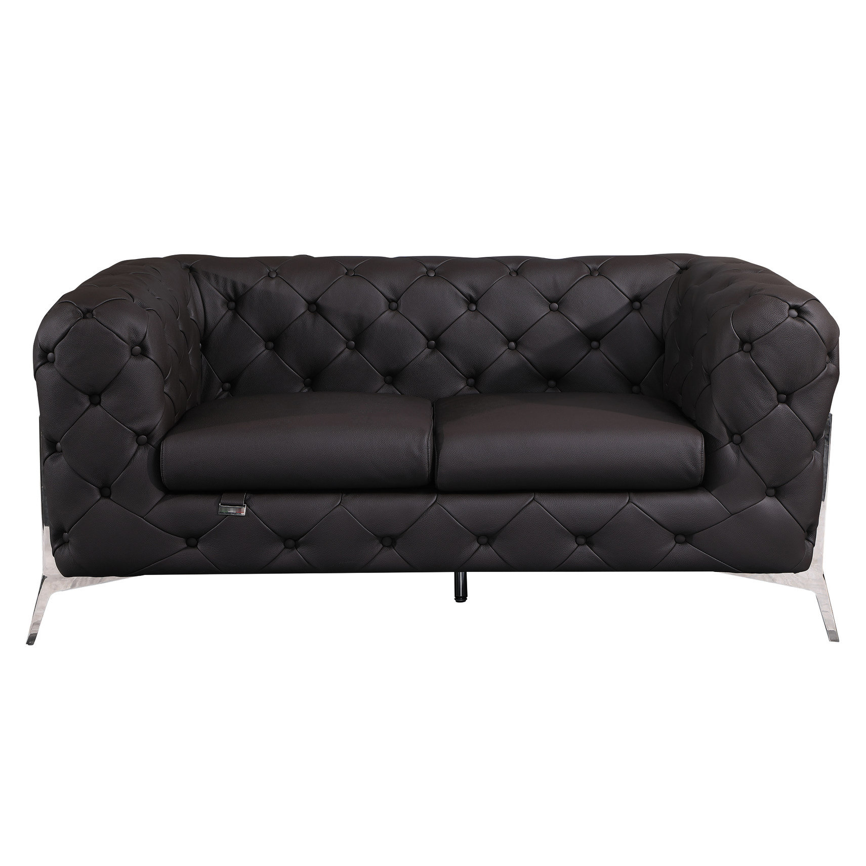 Hokku Designs Top Grain Leather Upholstery With Solid Frame And Foam ...