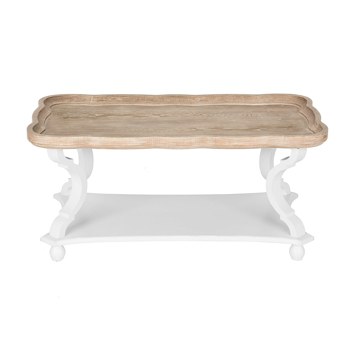 Ophelia & Co. Plaisance Rustic Farmhouse Cottage Core Coffee Table ...